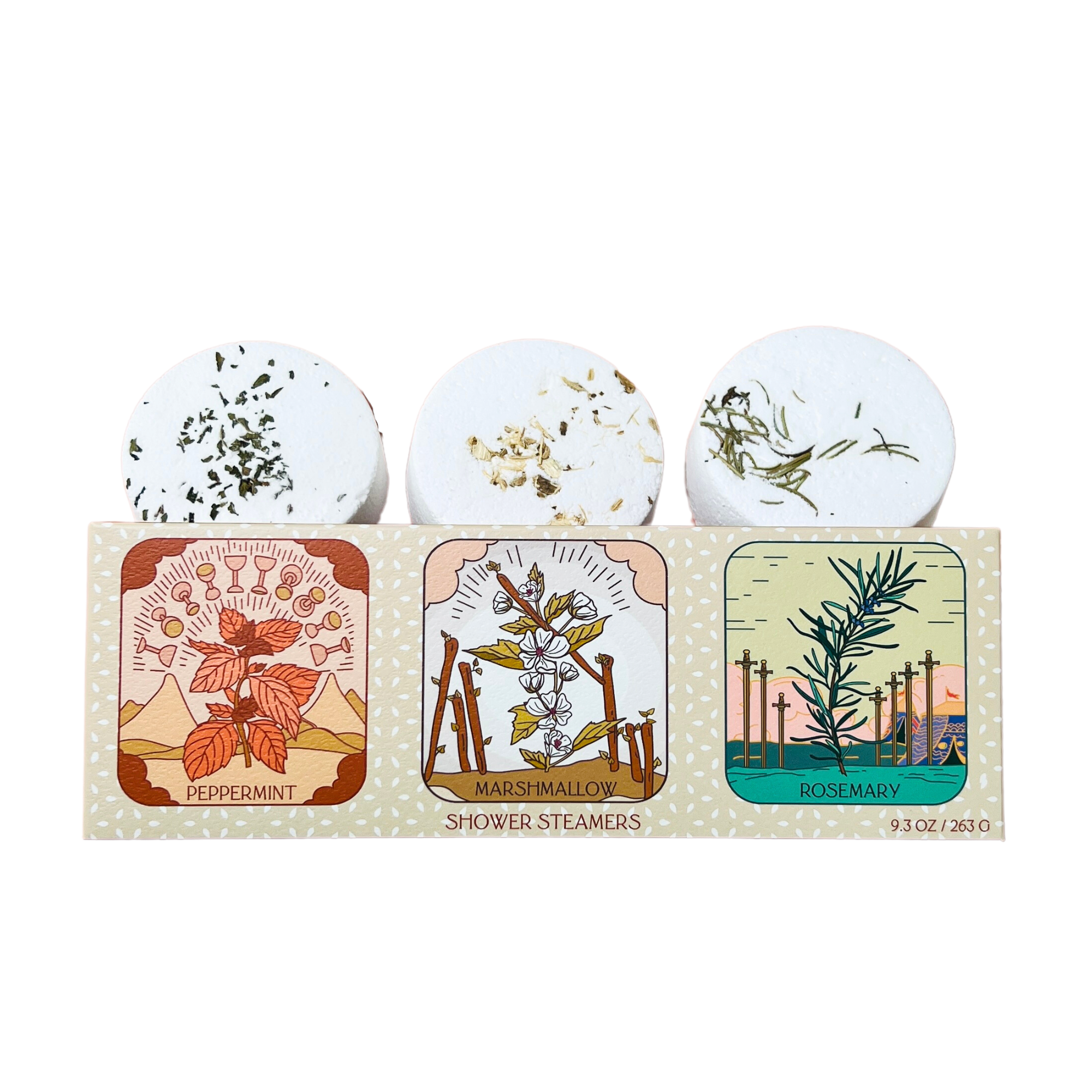 Limited Edition Tarot Shower Steamer Set – Ordinary Magic Savannah